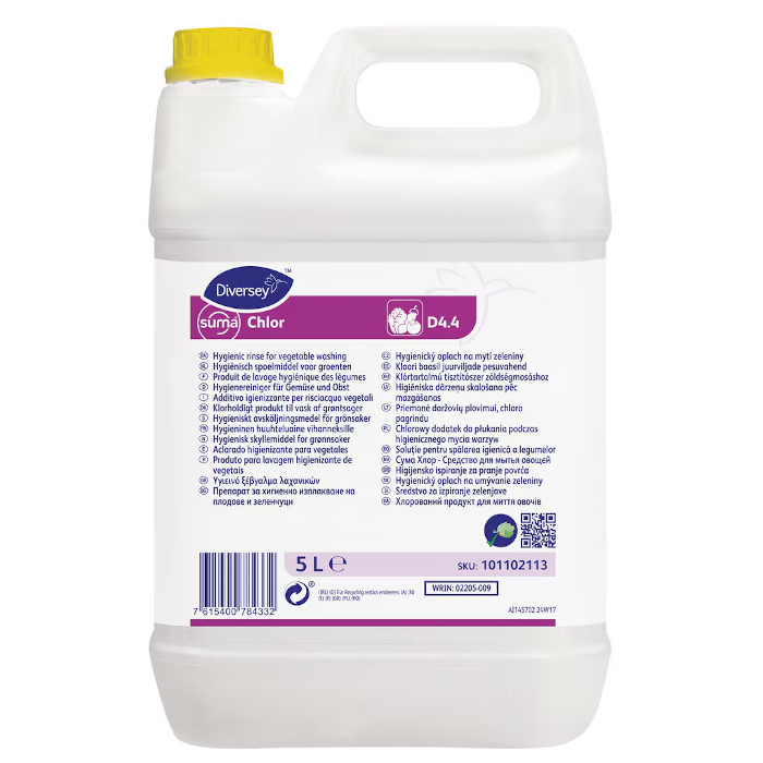 BOTE 5 L DESINFECTANTE VEGETALES SUMA CHLOR D4.4 We48 - Grupo Jumadi